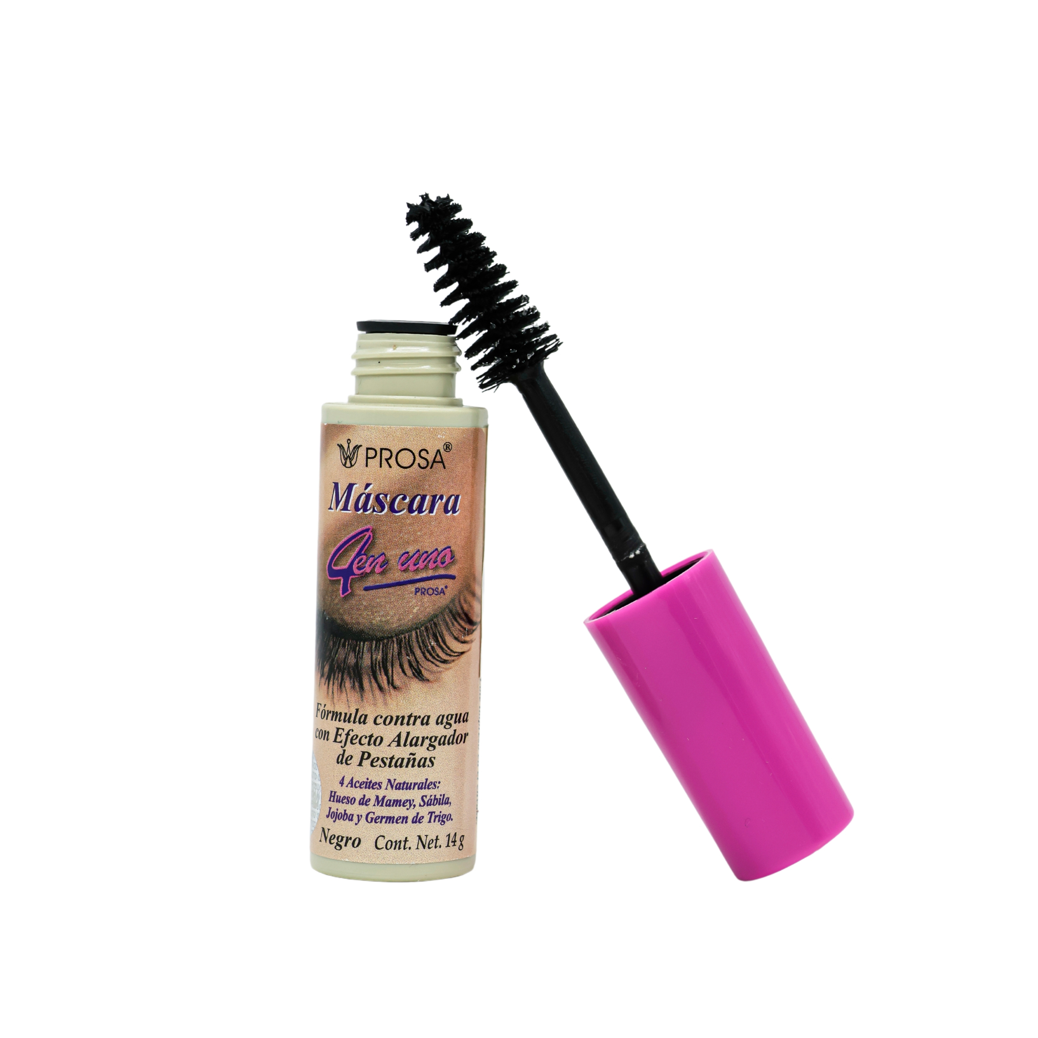 RIMEL ALARGADOR NEGRO 4 EN 1 PROSA - Kisha Beauty Supply México